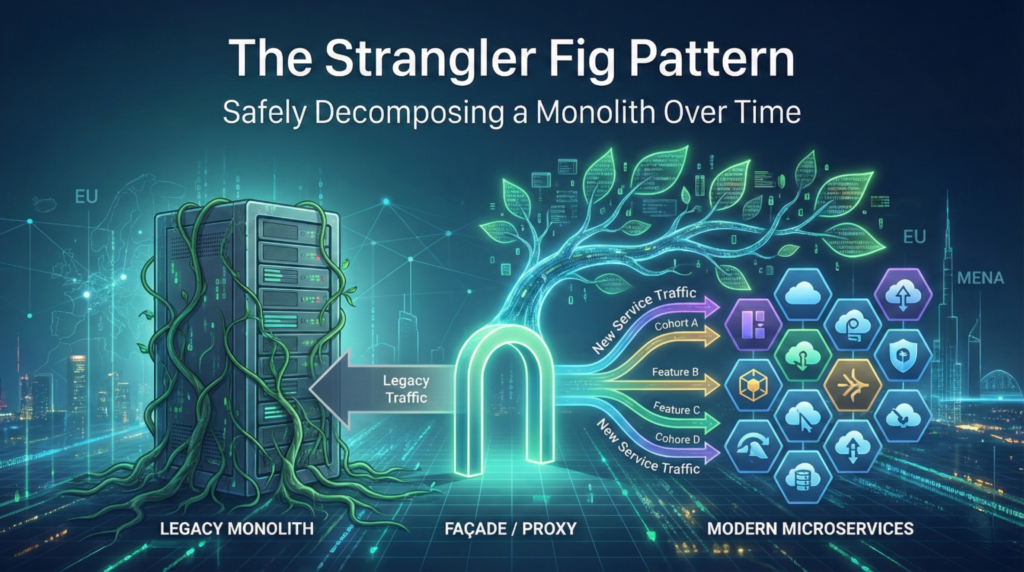 Strangler Fig Pattern: Decompose a Monolith Safely - Averroa